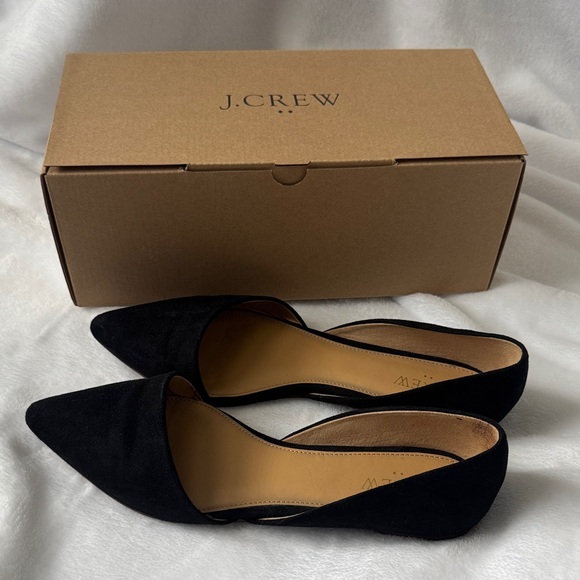 J. Crew | Shoes | J Crew Womens Black Dorsay Flats | Poshmark